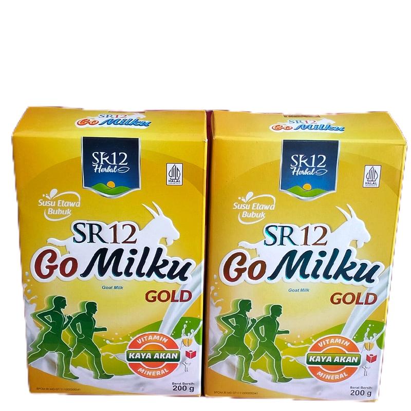 GOMILKU GOLD SR12 200g PAKET 2 BOX TERAPI NYERI SENDI ASAM URAT Susu ...