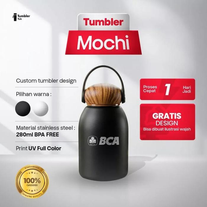 Jual Tumbler Custom Stainless Mini Mochi 280ml Tempat Botol Minum ...