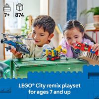 Promo LEGO City 60462 Helicopter, Fire Truck & Submarine Remix (874 ...