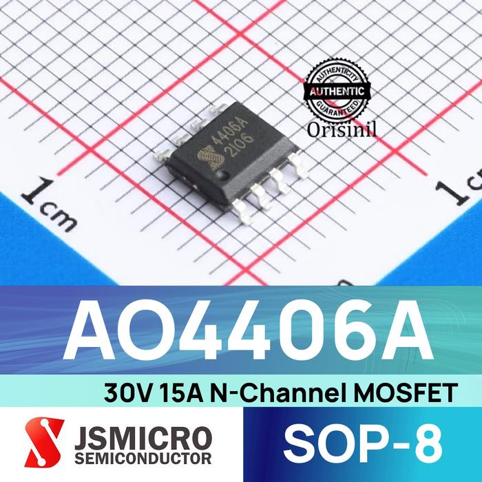Jual AO4406A 30V 15A N-Channel MOSFET 4406A SOP-8 JSMSEMI - Kota Depok ...
