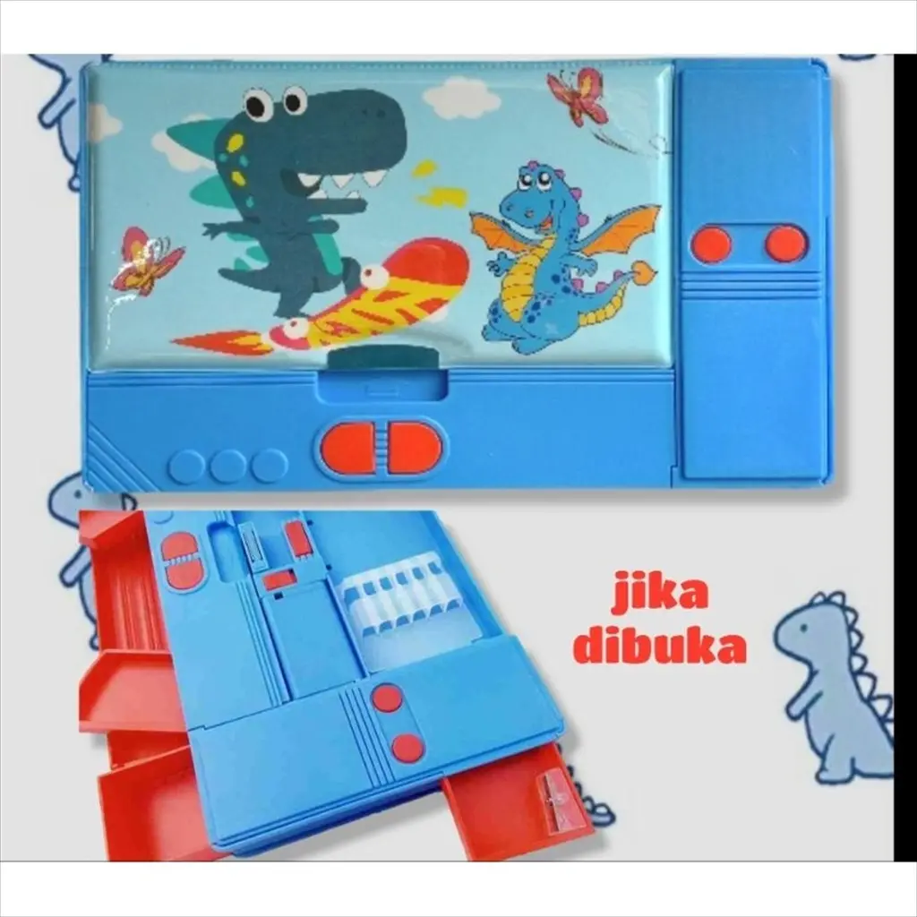 (Magnet Jumbo) Tempat Tepak Kotak Pensil Alat Tulis Magnet Pencil Case ...