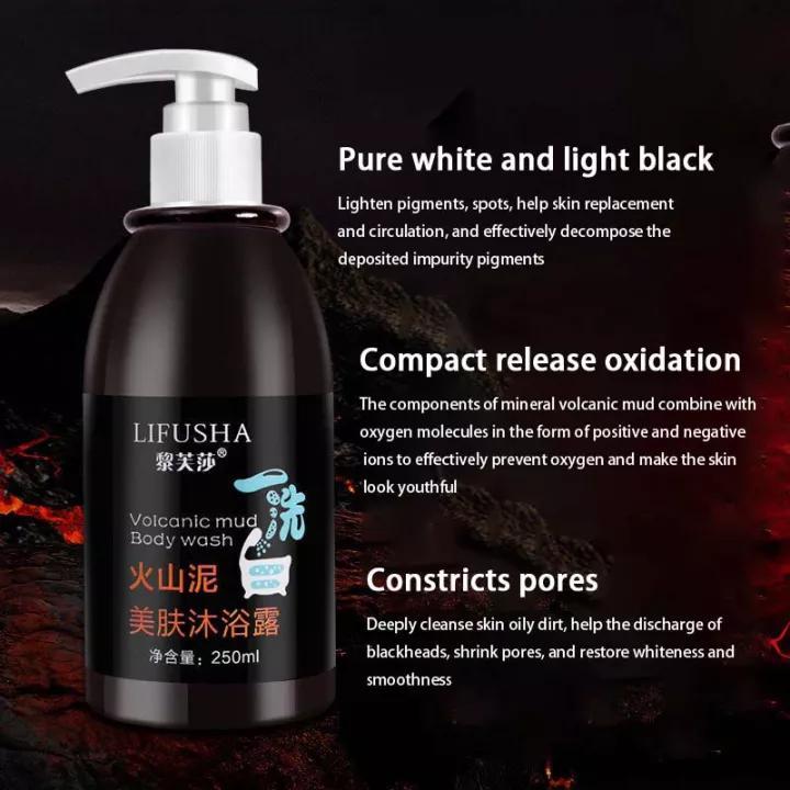 Lifusha Volcanic Mud Body Wash Shower Gel Deep Sea Mud Whitening ...