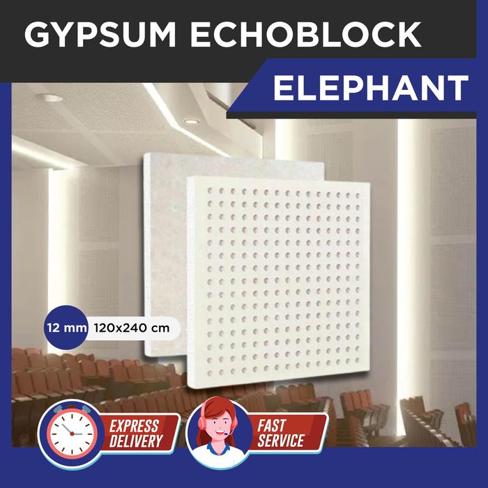 Jual Gypsum Echoblock Elephant 12mm 20x240cm - Gypsum Kedap Suara ...