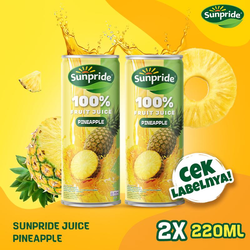[Isi 2] Sunpride Juice Pineapple 220 ml - Shop | Tokopedia
