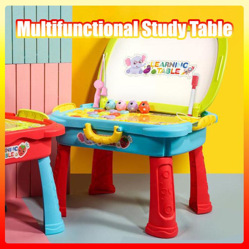 2in1 Children Plastic Multifunctional Multifunctional Study Table ...