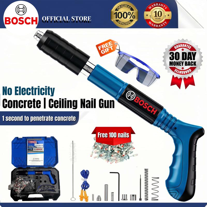 BOSCH Tembak Paku Siling Kayu DIY Manual Steel Nails Gunner Cordless ...