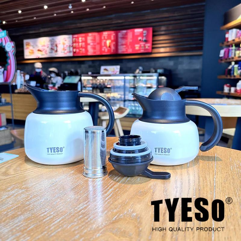 TYESO Tumbler Tea Pot With Filter Vacuum Insulation Modern And - TikTok ...