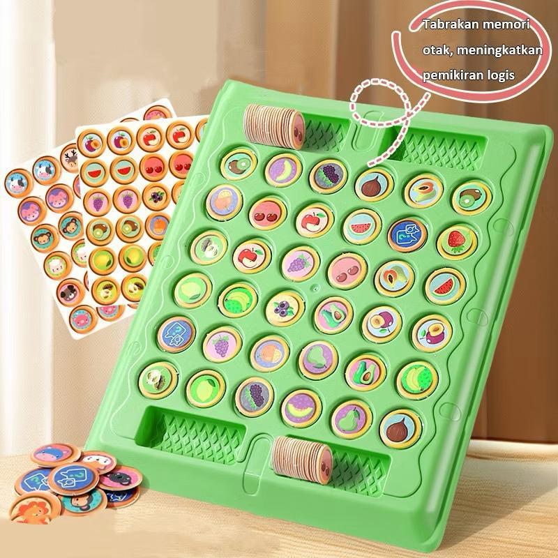 |J.A| Mainan Puzzle Anak Edukasi Papan Game Flip Chess Sensorik Motorik ...