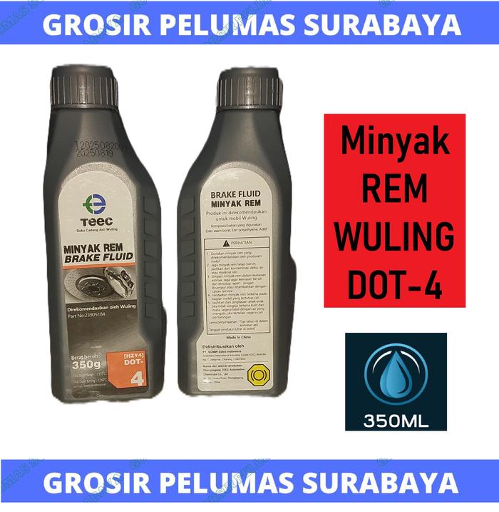 Jual ORIGINAL Minyak rem WULING DOT 4 Asli 350ml brake fluid TEEC ...