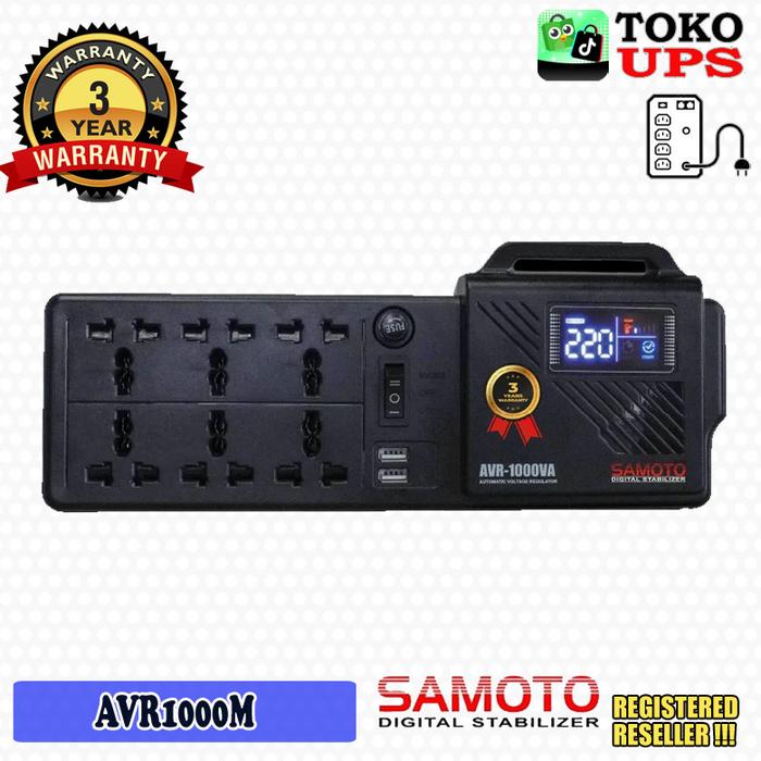 Promo Stabilizer Relay 1000VA Samoto AVR1000M AVR100G Relay Controlled ...