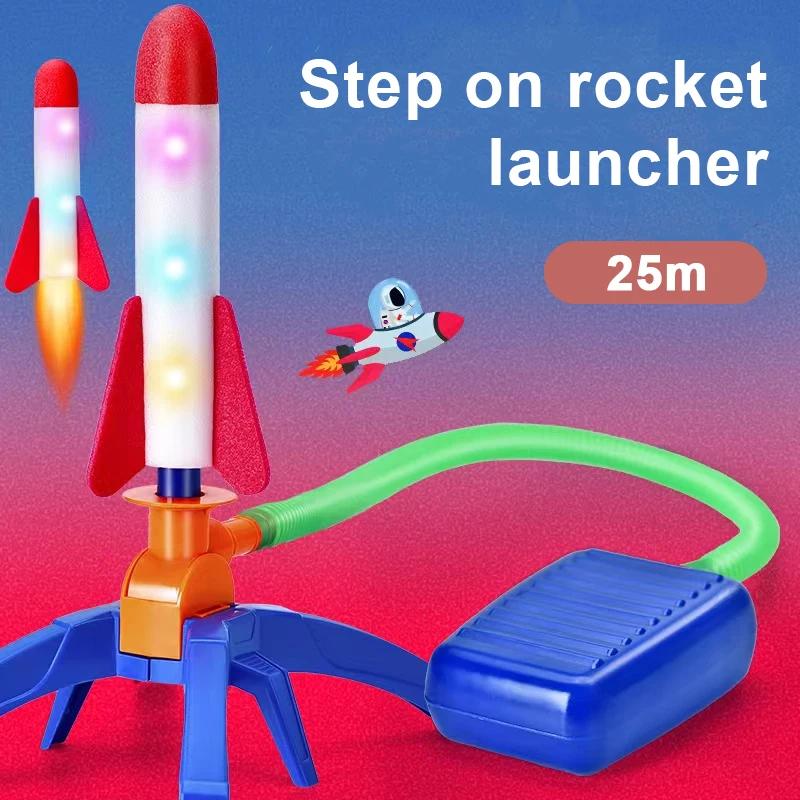 Outdoor Launch Rocket Children's Foot-stepping Small Rocket Toys ...