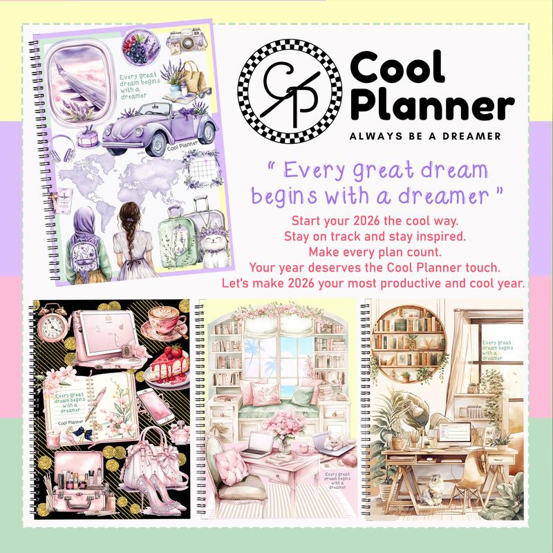 Cool Planner 2026 + 6 Free Gifts Planner 2026 - TikTok Shop Malaysia