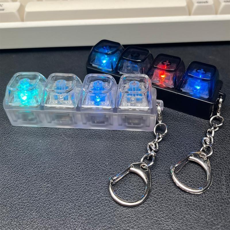 Rantai Kunci Penguji Suis RGB, Bahan PC Lutsinar, Mainan Gelisah ...