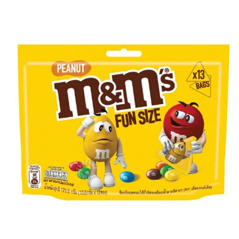M&M 'S FUN SIZE CHOCOLATE PEANUT 175.5G (13'Sx13.5g) - TikTok Shop Malaysia