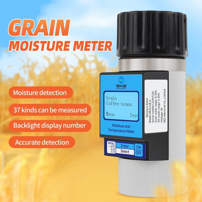 Jual Multi-Language Smart Digital Grain Moisture Meter Humidity Tester ...