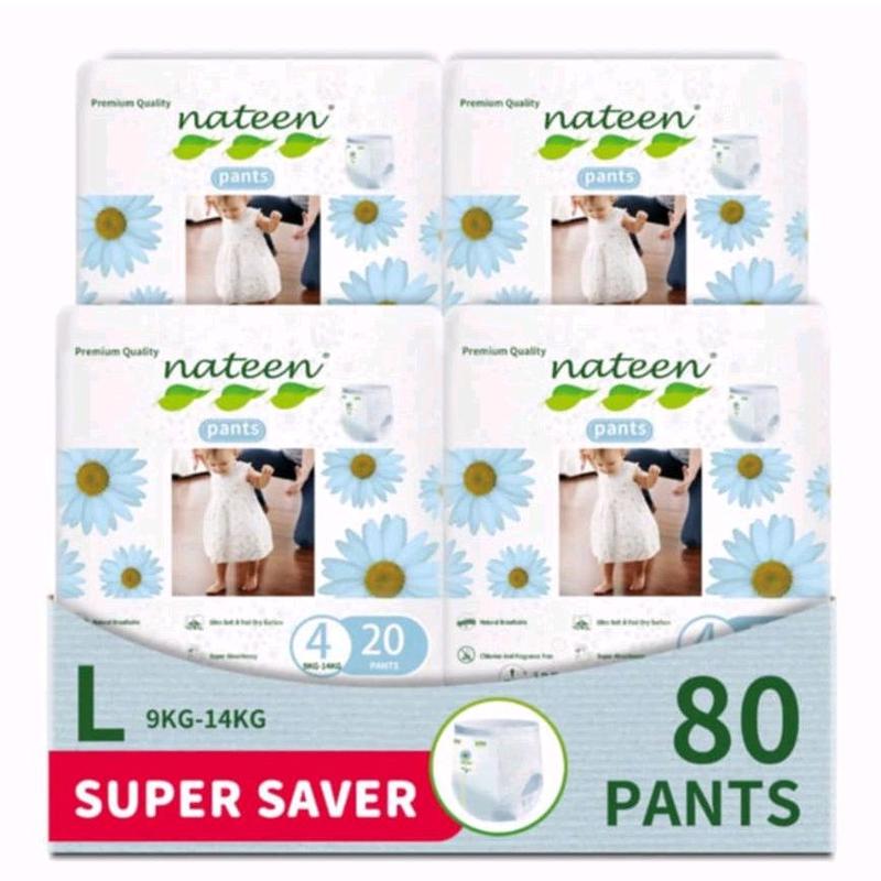 Nateen Premium Care Baby Pants Diapers,Size 4(9kg+14kg),Larg - TikTok ...