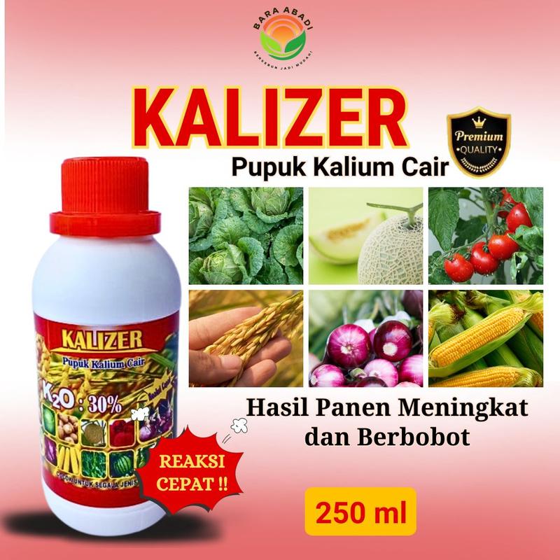 Kalizer - Pupuk Kalium Cair 250ml, Pembesar Buah Anti Rontok, K2O 30% ...