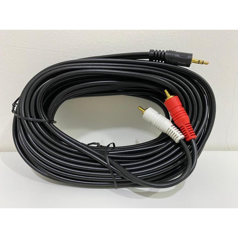 Kabel 2 RCA to Mini Stereo 10M / Kabel 2 ke 1 panjang 10 Meter - Shop ...