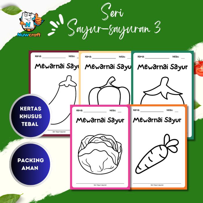 Jual Nuwcraft - Worksheet - Seri Sayur-sayuran 3 - Activity Worksheet ...