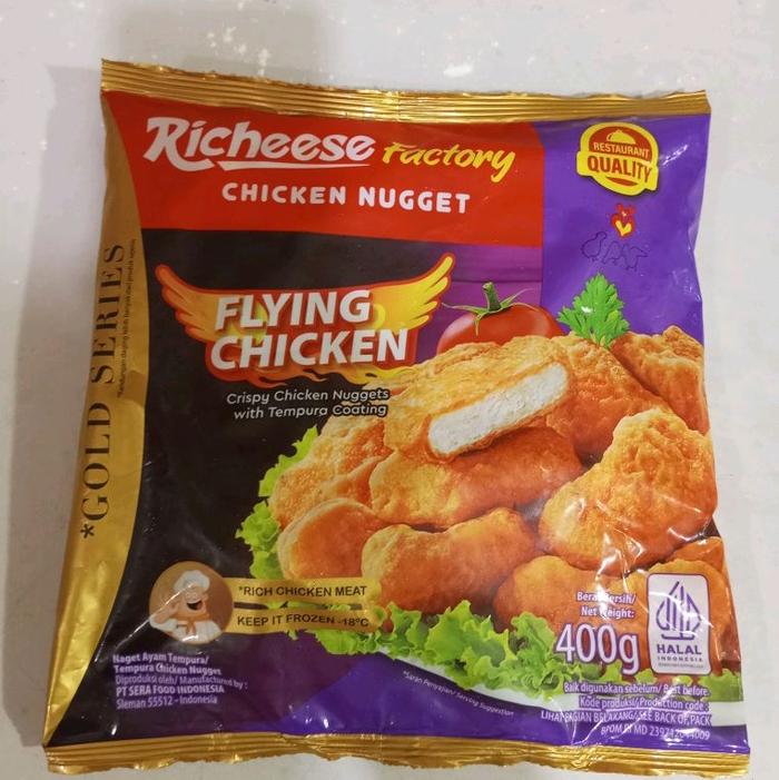 Jual Richeese chicken nugget flying chicken/crispy chicken nugget ...