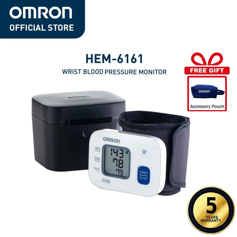 Omron HEM-6161 Automatic Wrist Type Blood Pressure Monitor BPM - TikTok ...