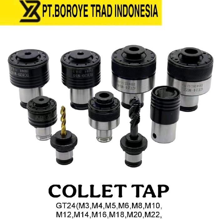 Jual Collet tap GT24 M3 M4 M5 M6 M8 M10 M12 M14 M16 M18 M20 M22 M24 M27 ...