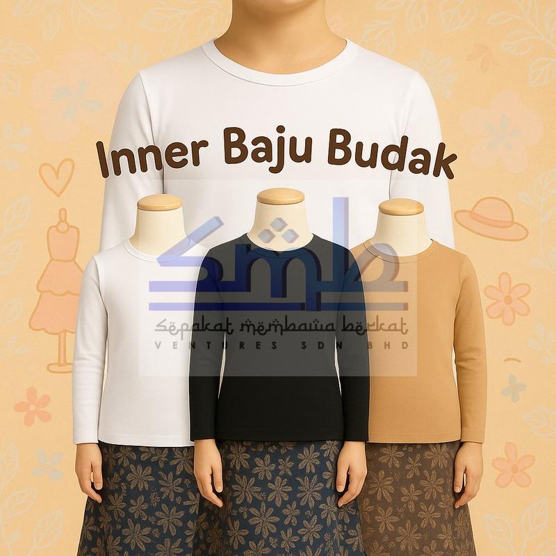 (PMN) Inner Baju Budak size 6,8,10,12,14 Ready stock - TikTok Shop Malaysia