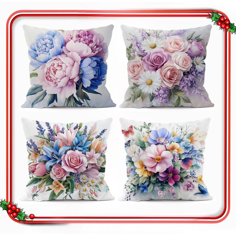 Sarung Bantal Colorful Flower Single-sided 45 * 45cm for Sof - TikTok Shop Malaysia