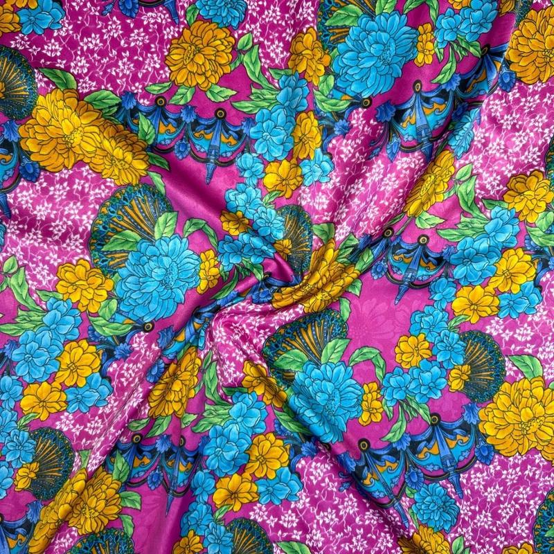 Kain Pasang Kain Jacquard Bunga Bidang 45"Kain Satin Jacquar - TikTok ...