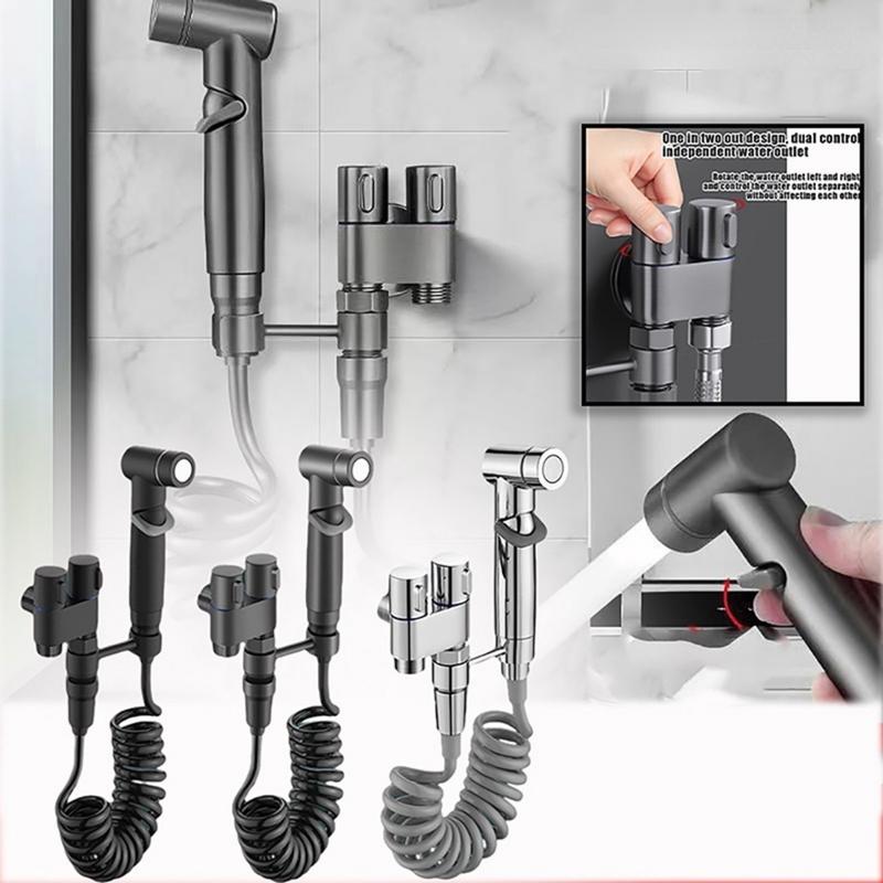 Toilet Bidet Shower Head Double Outlet Angle Valve of Bathroom ...
