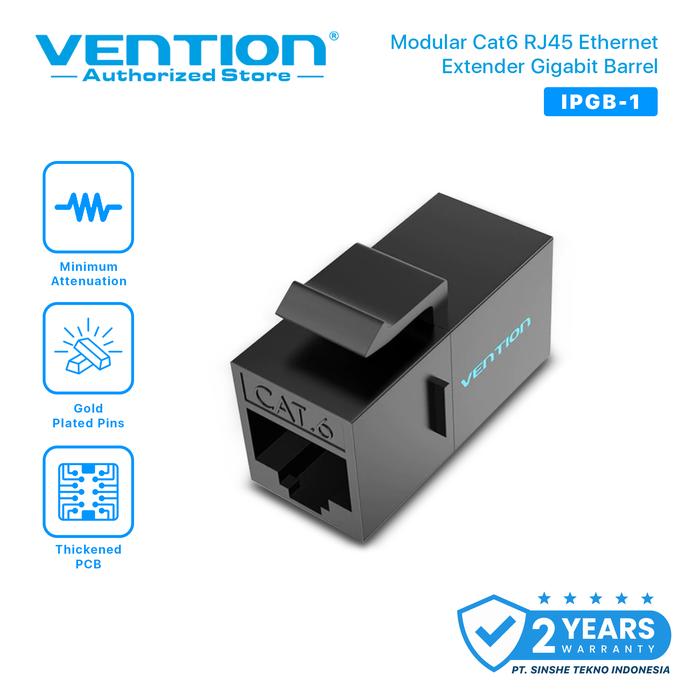 Promo Vention IPG Modular Cat6 Cat5e Barel RJ45 Ethernet Extender ...