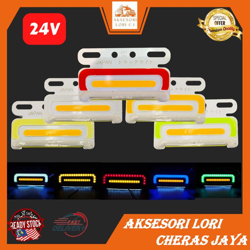 AKSESORI LORI CHERAS JAYA 24V Lampu Tepi COB Penanda Tepi COB Lampu ...