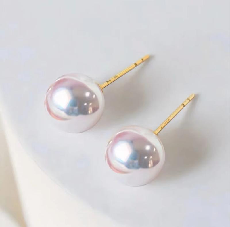 [E51] Akoya Earrings Fashion style 18k - TikTok Shop Singapore
