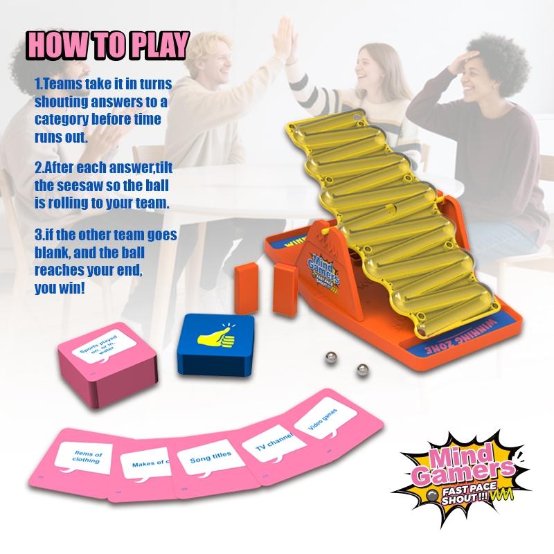 Tilt N Shout Board Game, 1 Box Funny Interactive Board Game ...