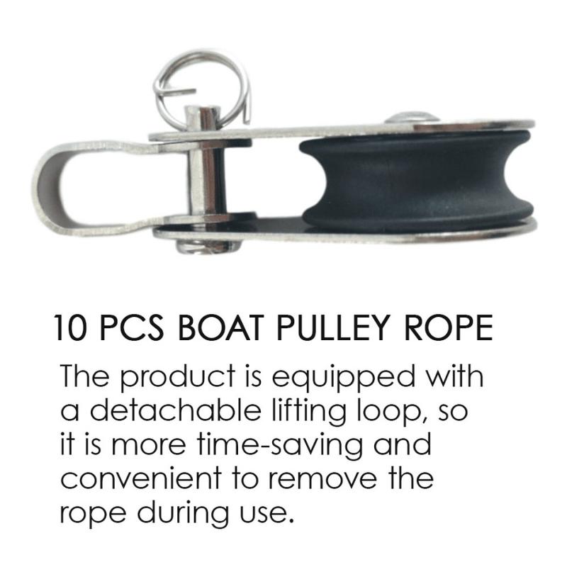 10 pcs boat pulley rope stainless steel 316 kayak canoe anchor - TikTok ...