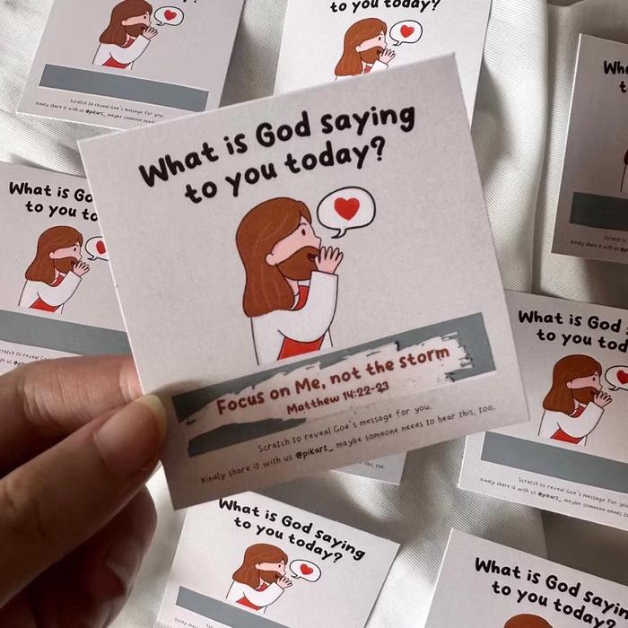 Jual Scratch Card/ Kartu Ucapan/ Kartu Gosok Ucapan Christian / Jesus ...