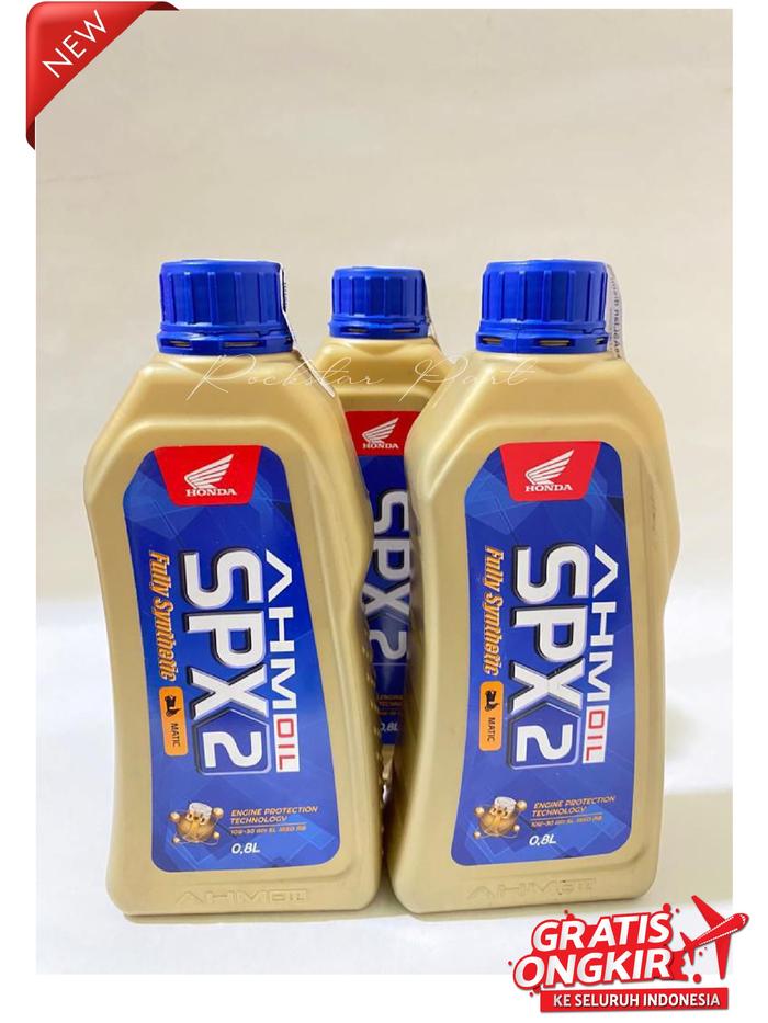 Promo (PAKET 3BOTOL) - OIL SPX2 AHM 800 ML 10W-30 SL FULLY SYNTHETIC ...