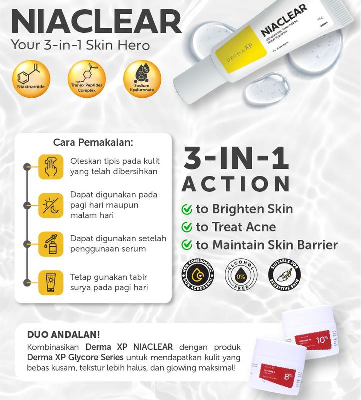 NIACLEAR Untuk Mencerahkan kulit, dan atasi jerawat - Shop | Tokopedia
