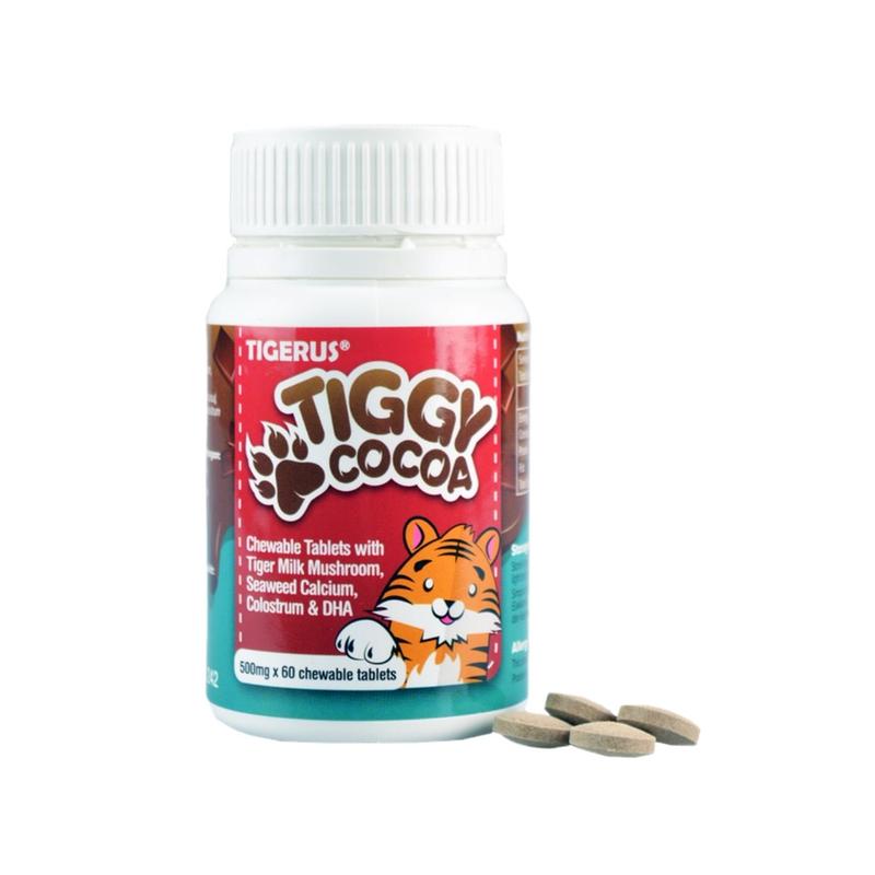 Tigerus Tiggy Cocoa Chewable Tablet 80s ( Tiger milk mushroo - TikTok ...