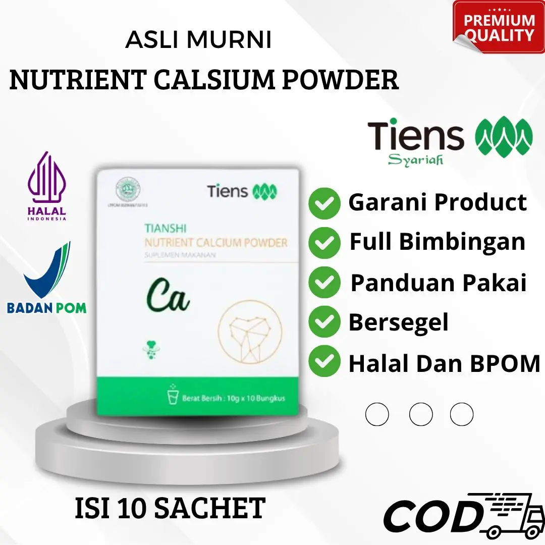Tiens Susu Calcium Powder Asli Murni Nutrient Calcium Powder ISI 10 ...