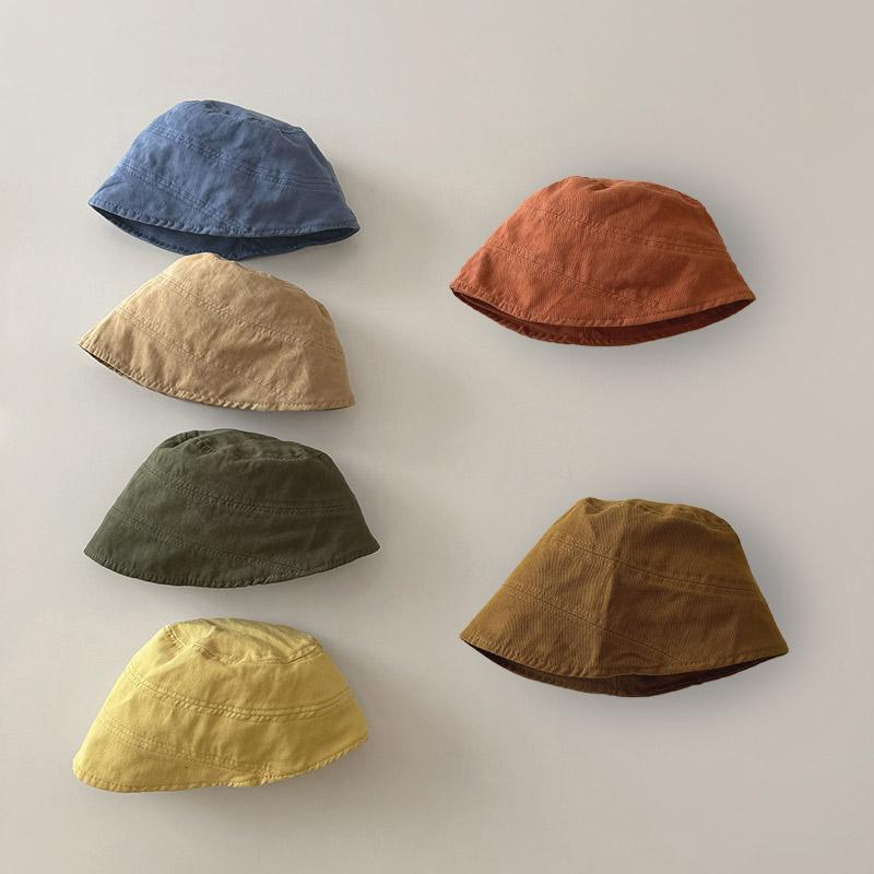 Children Solid Color Bucket Hat Outdoor Sunscreen Sunshade Hat - TikTok ...