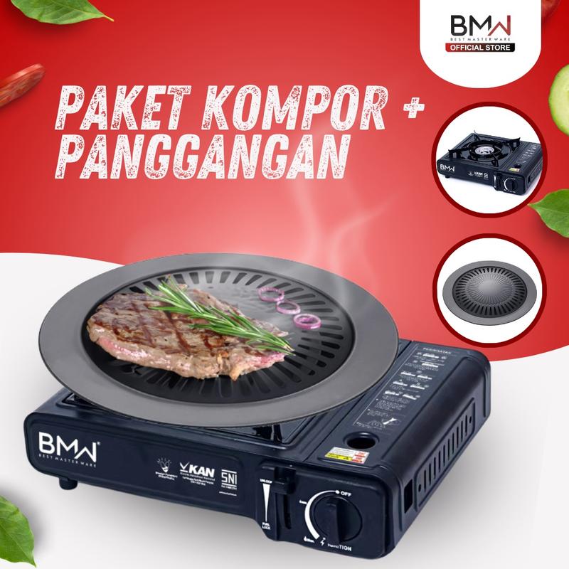 Paket BBQ - Kompor Portable + 1 Panggangan BBQ Grill Pan 32 CM - Shop ...