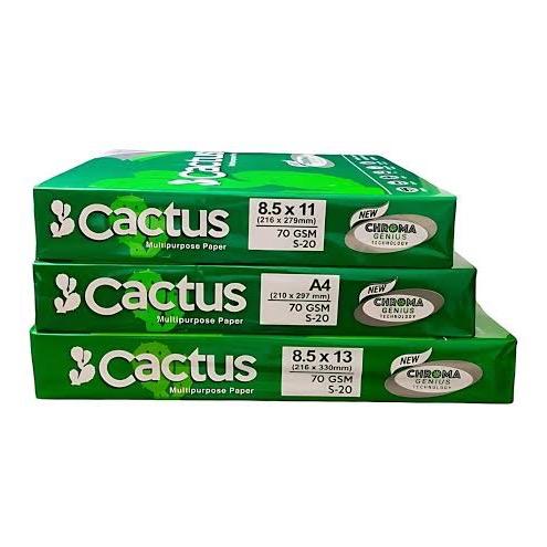 CACTUS COPY PAPER/BOND PAPER 70GSM SUBSTANCE 20 - TikTok Shop Philippines