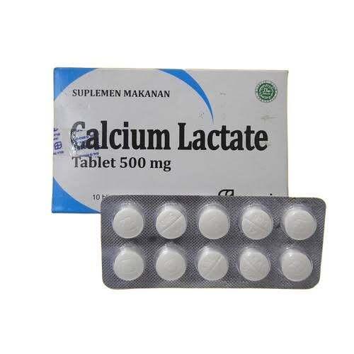 LN - STRIP Calcium Lactate 500 mg 1 strip Isi 10 Tablet - Shop | Tokopedia
