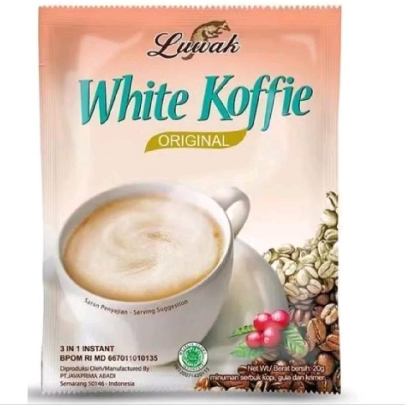 Luwak White Coffee Original 20 Gram x 10 pcs (1 renceng) Kopi Bubuk ...