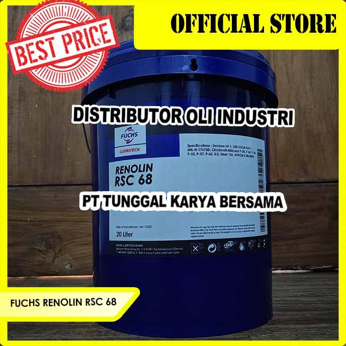 Jual FUCH RENOLIN RSC 68 ( OLI PREMIUM KOMPRESOR - READY STOCK ) - Kota ...