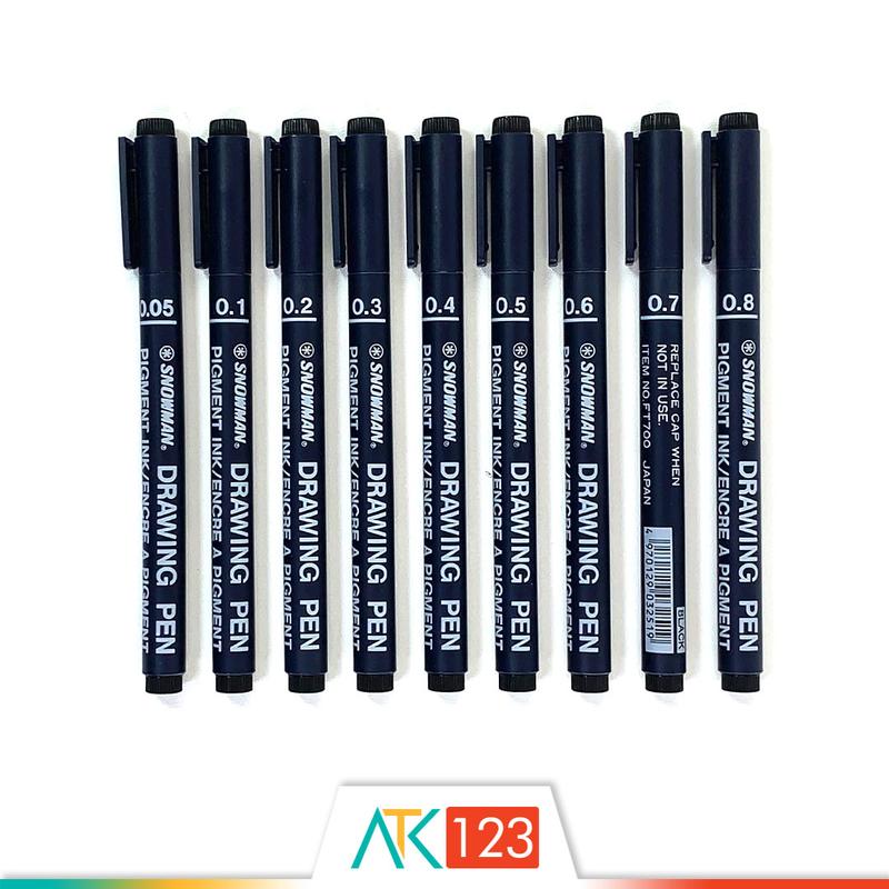 Pulpen / Spidol Gambar / Drawing Pen Snowman FT700 - Shop | Tokopedia