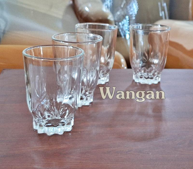 4 pcs Gelas Beling Polos Ciu Motif Belimbing - Shop | Tokopedia