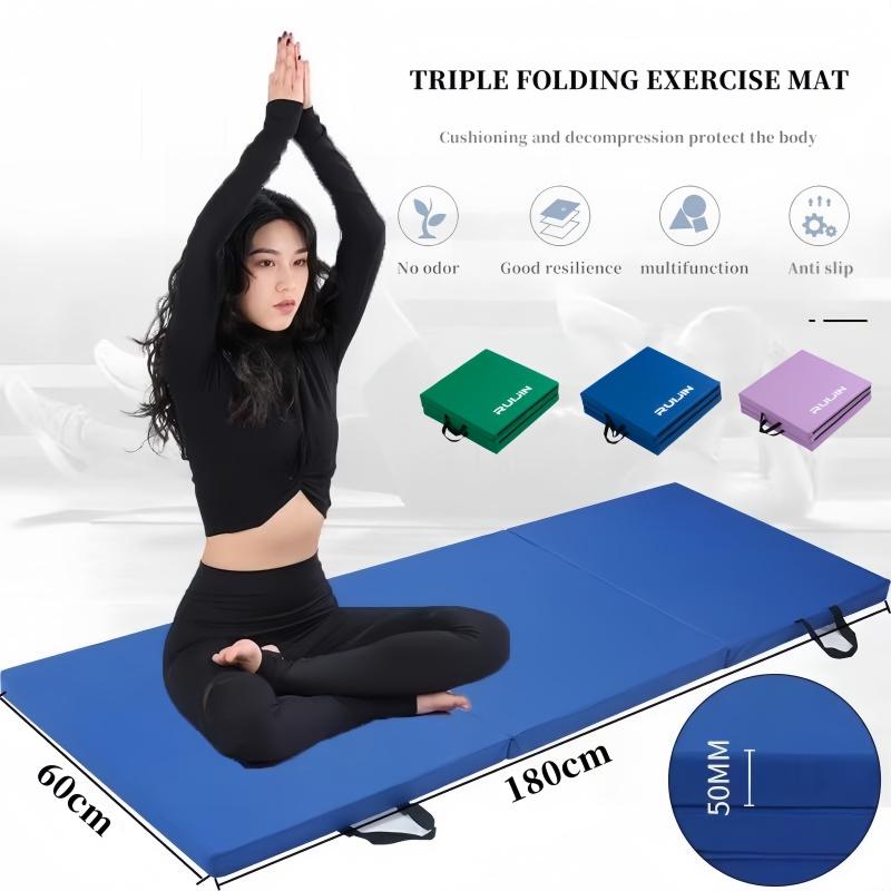5CM Thick Exercise Mats/Yoga Mat/Sports Home Fitness Mat - Green/Purple ...