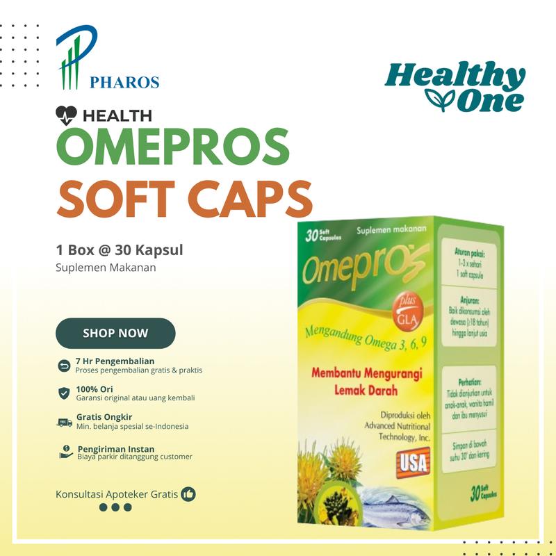 Omepros 30 Soft Kapsul / Suplemen / Omega 3 - Shop | Tokopedia
